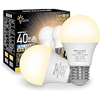Amazon | ORALUCE LED電球 E26口金 40W~50W相当 電球色 3000k 6.8W 640lm 220度広配光 高演色 調光不可 6個入 LDA7L-G-E26 ...