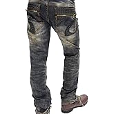 Amazon | ( ジーンズ 専門店 クラシカルエルフ ) Classical Elf CLOUD72 クラウド メンズ デニム パンツ ジーンズ レザー ストレート ジーパン 588 ...