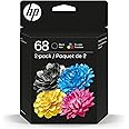 Amazon.co.jp: HP 68 ブラック/3色インクカートリッジ(2個パック) | Works Envy 6100e, 6500e ...
