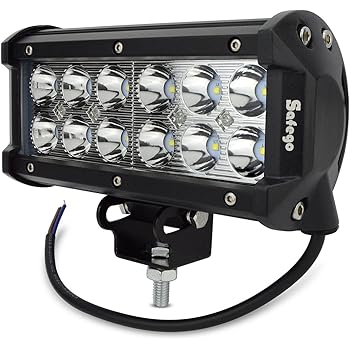 Amazon.co.jp： LED作業灯 デッキライト LED ワークライト 広角タイプ 角型 10800ルーメン 72w 投光器 12v-24v 兼用 防水 防塵 防震 取付自由 省 ...