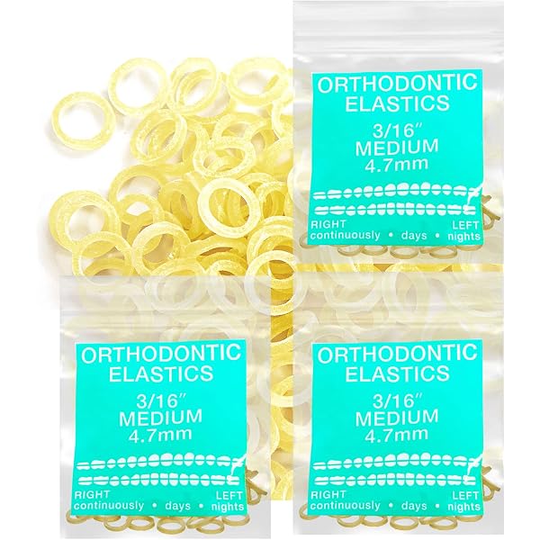 American Orthodontics Rubber Band 10 Bags Dental Orthodontic Rubber ...