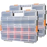 HDX 320034 Interlocking Black Small Parts Organizer for Fasteners and ...