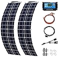 Amazon.co.jp: 400W 600W 800W 1200Wソーラーパネルキット、フレキシブル単結晶ソーラーパネル、太陽光発電ソーラーパネル、40Aコントローラー付き、家庭用、Rv ...