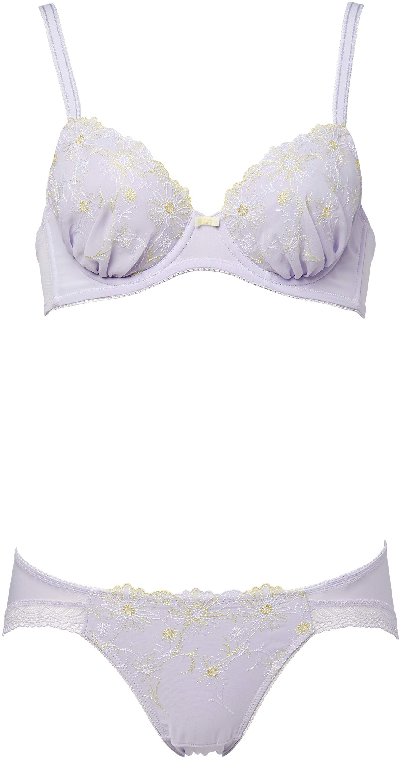 デイリーAMOSTYLE 寄せブラ ブラ&ショーツセット6 M015(アイボリー) E65/M | ファッションレビューと製品