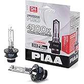 Amazon | PIAA(ピア) 車用 バルブ ヘッドライト用 HIDバルブ 純正交換用 6000K ブルーホワイト 3200lm D4R/D4S 共用 車検対応 2個入 HL604 ...