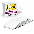 Post-it Super Sticky Notes, 3 x 3-Inches, White, 5-Pads/Pack (654-5SSW ...