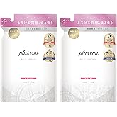 Amazon | plus eau プリュスオー シャンプー トリートメント メロウ シルク美容液成分配合 シリコンフリー 詰替え用 セット 350ml 2本セット | plus eau ...