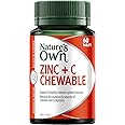 Nature's Own Zinc + Vitamin C Chewable Tablets 60 - Reduces Severity ...