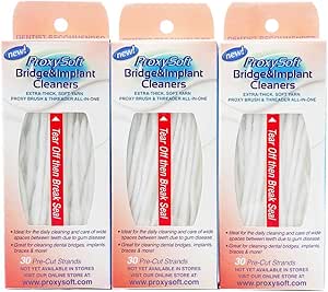 Amazon | プロキシソフト ブリッジ&インプラントクリーナー 30本入×3個 | ProxySoft | 歯間クリーナー 通販