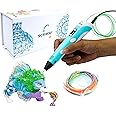 SCRIB3D P1 3D Printing Pen with Display - Includes 3D Pen, 3 Starter Colors of PLA Filament ...