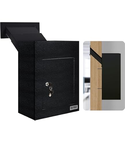 Flybold Drop Slot Safes Key Drop Box Ail Slots For Walls Tall Wall