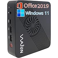 Amazon | wajun ミニPC Pro-x1（2022モデル）/MS Office H&B 2019/Win 11 Pro/Celeron N4100/wajunのWIFI ...