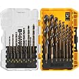 DEWALT DWA1181 21-Piece Set Black Oxide Coated Hss Twist Drill Bit Set ...