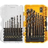 DEWALT DWA1184 14Piece Set Black Oxide Coated HSS Twist Drill Bit Set ...