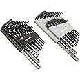 Amazon Basics Allen Wrench/Hex Key Set with SAE/Metric Sizes and 2 ...