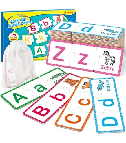 Cute Keychain TREND Fun-to-Know Alphabet Puzzles - 26 Uppercase ...