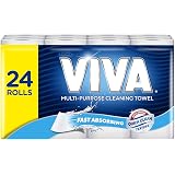 Viva Paper Towel, White (Pack of 12),12 Rolls (60 Sheets Per Roll ...
