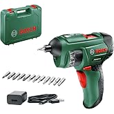 Bosch 3.6V Cordless Electric Screwdriver Gun Variable Speed with 10 ...