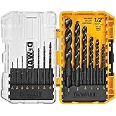 DEWALT DWA1181 21-Piece Set Black Oxide Coated Hss Twist Drill Bit Set ...