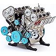 TECHING v8 Engine Model kit That Works Mechanical Metal Assembly DIY ...
