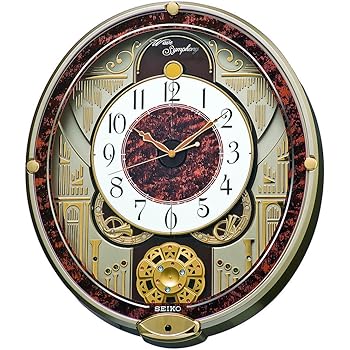 Amazon｜SEIKO CLOCK (セイコークロック) 掛け時計 ウエーブシンフォニー 電波時計 ツイン・パ からくり RE555S｜置き ...
