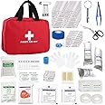 First Aid Kit 152pcs, Upgraded All-Purpose Emergency Survival Kit for ...