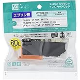 Amazon.co.jp: エコリカ エプソン IC6CL80L対応リサイクルインク 6色パック ECI-E80L-6P 残量表示対応 : パソコン・周辺機器