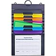 Smead Cascading Wall Organizer, 6 Removable Folder Pockets, Letter Size ...