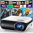 HAPPRUN Projector, Native 1080P Bluetooth Projector, Portable Outdoor ...