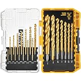 DEWALT DWA1181 21-Piece Set Black Oxide Coated Hss Twist Drill Bit Set ...