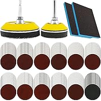 Amazon | Shuiling サンディングペーパー 75mm 120枚セット サンディングパット マジック式 サンダーペーパー 電動サンダー用ペーパー 塗装面の研磨、金属表面の錆取り ...