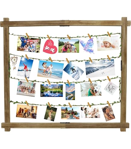 Photo Frame Collage For Wall NIUBEST Photo Display Board With 30 Clips ...
