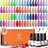Modelones Gel Nail Polish Set, 36 Colors 7ml All Seasons Collection Gel Polish Nail Kit Popular ...