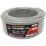 Amazon.co.jp: 二幸電気工業 S5CFB 同軸ケーブル 10m 黒 (2K 4K 8K BS CS CATV 地デジ) アンテナケーブル 両端未加工 純銅素材の芯線導体 (5CFB ...