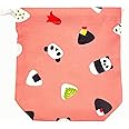 Amazon｜ミニ巾着 保育園 幼稚園 コップ入れ 歯ブラシ入れ ハンカチ入れ かわいい キャラクター パンダ ピンク パンダとおにぎり ...