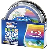 Amazon.co.jp: ‎バーベイタム(Verbatim) Verbatim バーベイタム 1回録画用 ブルーレイディスク BD-R DL 50GB 10枚 ホワイトプリンタブル 片面2層 ...