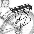 Bike Cargo Rack w/Bungee Cargo Net & Reflective Logo Universal ...