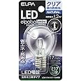 Amazon | エルパ(ELPA) LED電球S形 LED電球 照明 E17 1.2W 昼白色 屋内用 LDA1CN-G-E17-G455 | エルパ(ELPA) | LED電球
