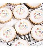 Amazon.co.jp: 丸金食品 ありがとうクッキーテトラ 200g 感謝 プチ