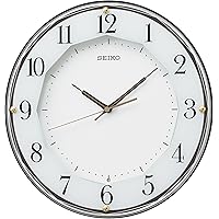 Amazon.co.jp: セイコー クロック 掛け時計 電波 アナログ 茶 メタリック KX213B SEIKO : ホーム＆キッチン