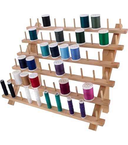 Thread Holder Sewing Tools HAITRAL 48-Spool Sewing Thread Rack,Wall ...