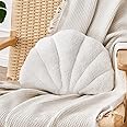 VBGYA Soft Shell Pillows, 13 Inch White Seashell Shaped Accent ...