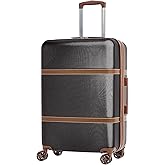 Amazon Basics Hardside Expandable Spinner Suitcase, Orange, 68cm ...