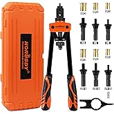 TOPEX 160PCS Heavy Duty Nut Rivet Riveter Rivnut Nutsert Gun Riveting ...