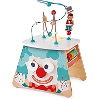 Amazon | Hape(ハペ) 光る!サーカスプレイキューブ E1813 | ルーピング・ビーズコースター | おもちゃ