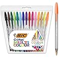 BIC Cristal Multicolour Ballpoint Pens With Wide Tip (1.6mm) Pens For Colourful Writing In ...