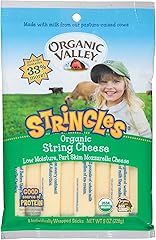 Organic Valley Mozzarella Stringles Cheese, 226g - Chilled