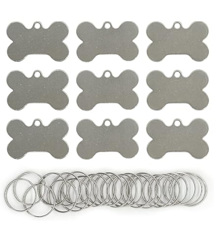 Cattle Ear Tags Blank Dog Paw Keychain Bone Metal Tag For Laser ...