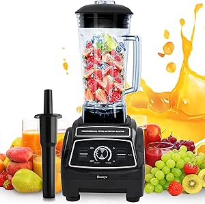 Amazon | Huanyu ブレンダー 多機能 2200W 2L 野菜 果物 スムージー ミックス つぶす まぜる 家庭用 業務用 PSE認証 日本語説明書付き | Huanyu | ミキサー