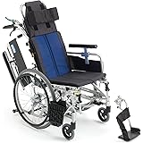 Amazon | ミキ BAL-12 ティルト&リクライニング介助型車いす ブルー(A-2)ナイロン 40 | ミキ | 介助用車いす